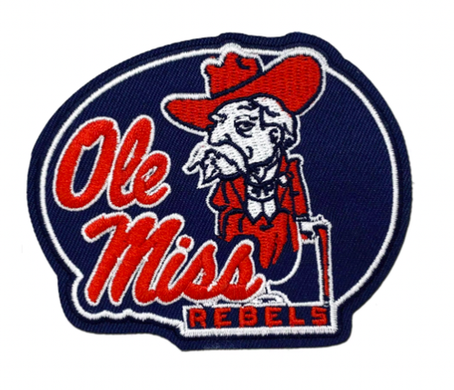 UNIVERSITY OF MISSISSIPPI - OLE MISS REBELS - Embroidered Iron-On Patch ...