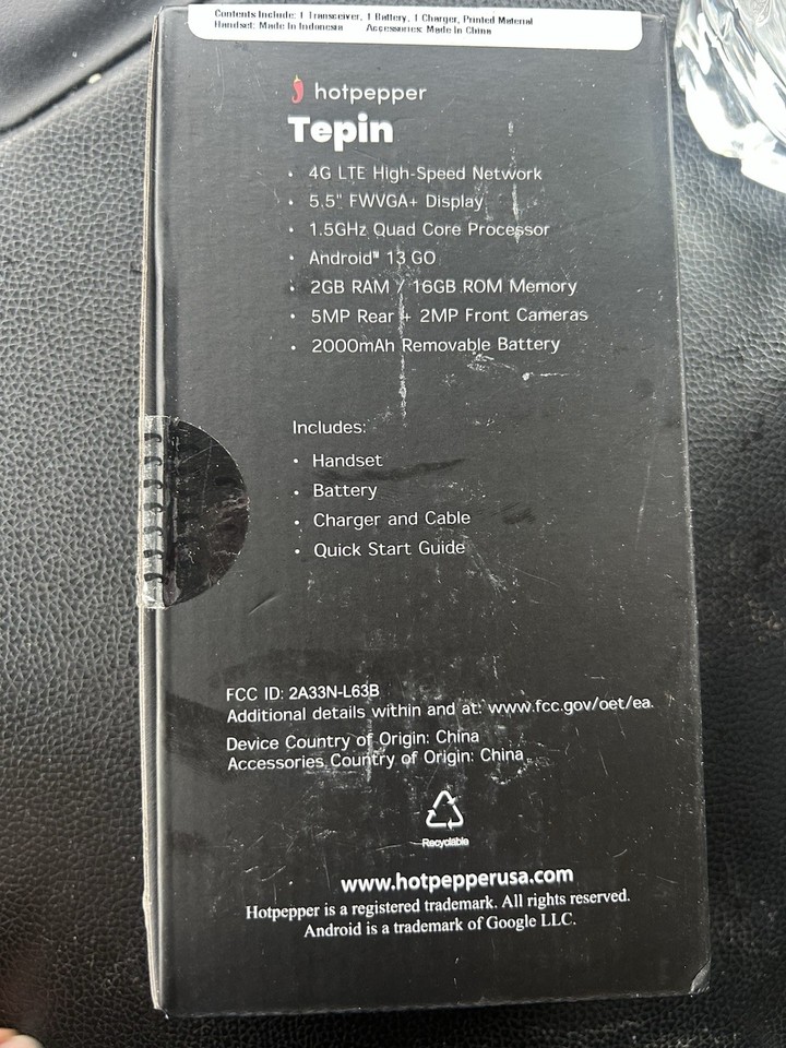Brand New Hot Pepper Phones In Original Packaging | eBay