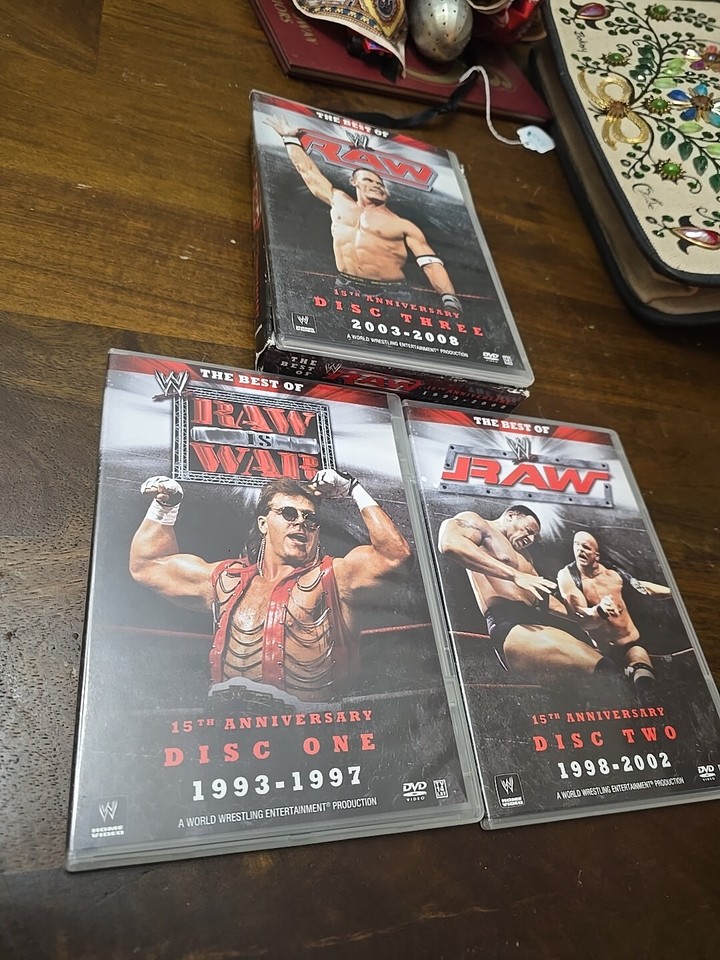 WWE - Raw 15th Anniversary (DVD, 2007, 3-Disc Set) 651191946563 | eBay