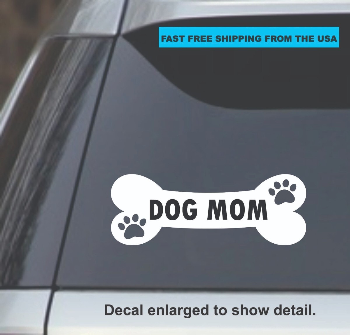 Cheetah Print Dog Mom Vinyl Decal Sticker For Cars Trucks, 46% OFF