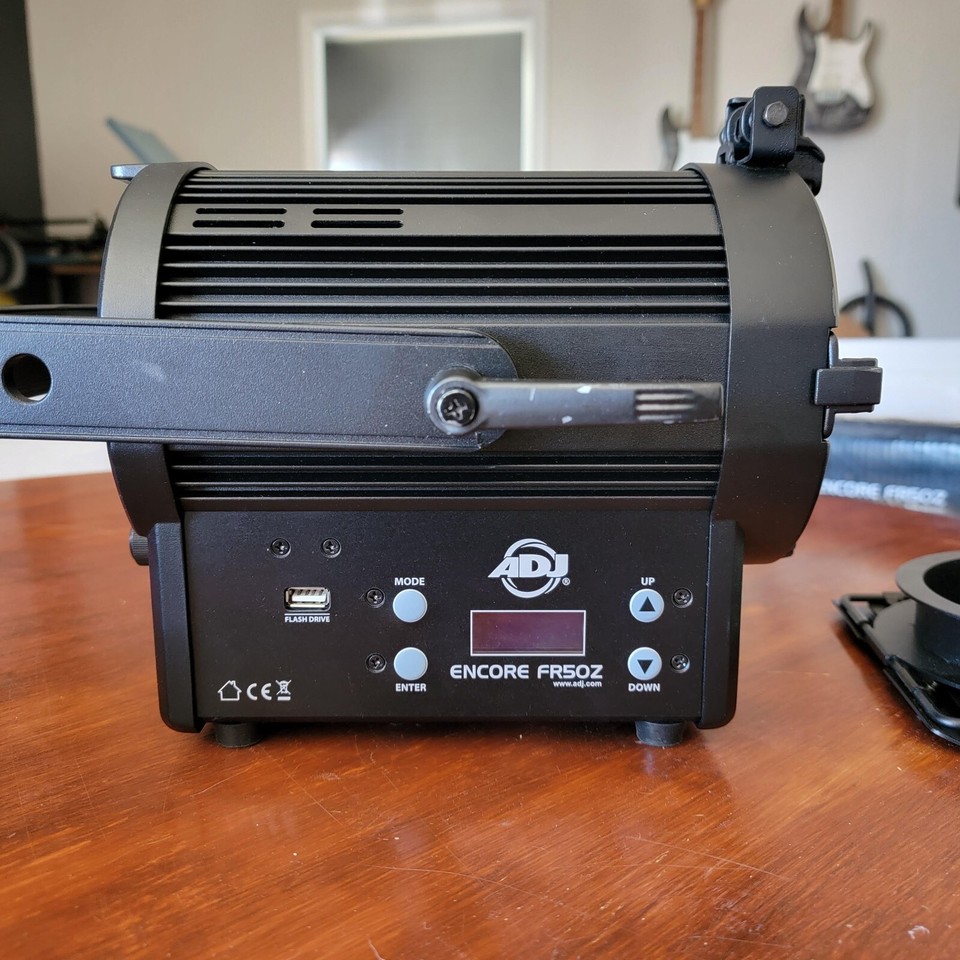 American DJ ADJ ENCORE FR50Z 50 Watt WW LED DMX Fresnel Beam Light w ...