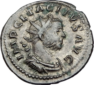 TACITUS Original 275AD Lyons Mint Authentic Ancient Roman Coin SALUS ...