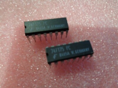 5 x 74F175PC NSC SEMI Flip Flop, Quad, D Type, 16 Pin, Plastic, DIP ...