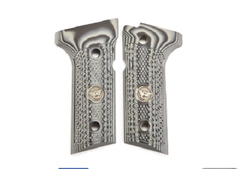 Wilson Combat - Beretta Vertec G10 Grips - Checkered Gray & Black - 794 ...