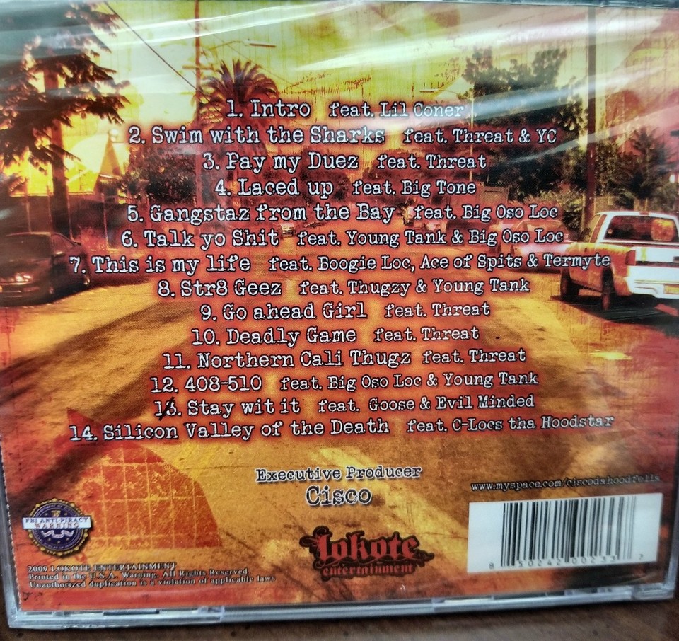 Cisco-The Hoodfella CD ft Big Tone,Lil Coner,Big Oso Loc & Rare O.O.P ...