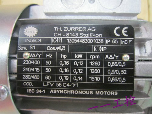 1pcs used TH.ZURRER -8143 LFV56C4-1/1MH 58:1 #A6-28 | eBay.de