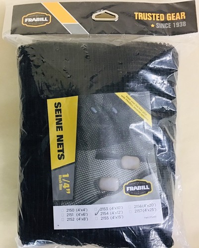 Frabill 2154 Seine Net 4x12' 1/4" Mesh | eBay