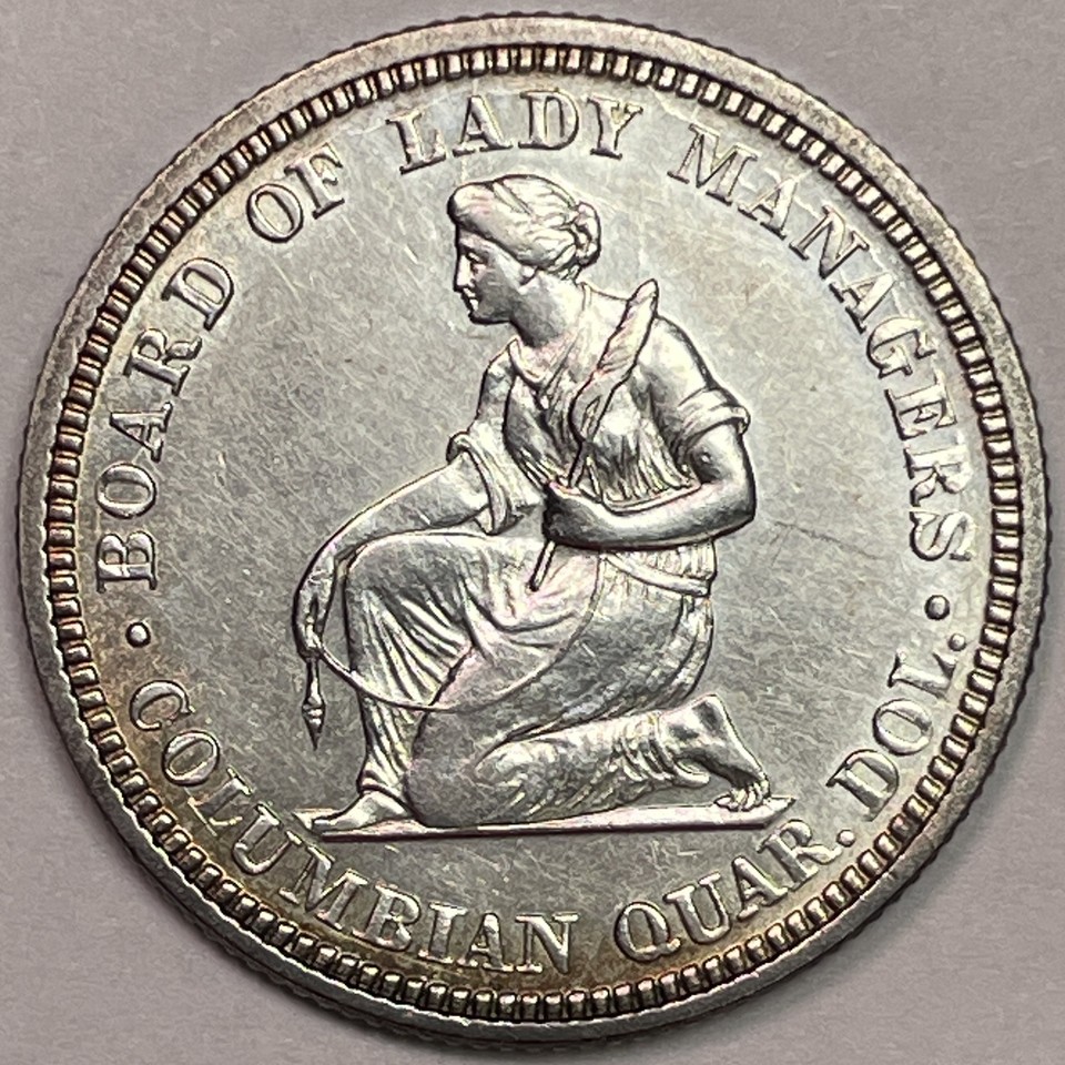 1883 Isabella Commemorative Quarter Nice Almost Uncirculated AU+/UNC ...