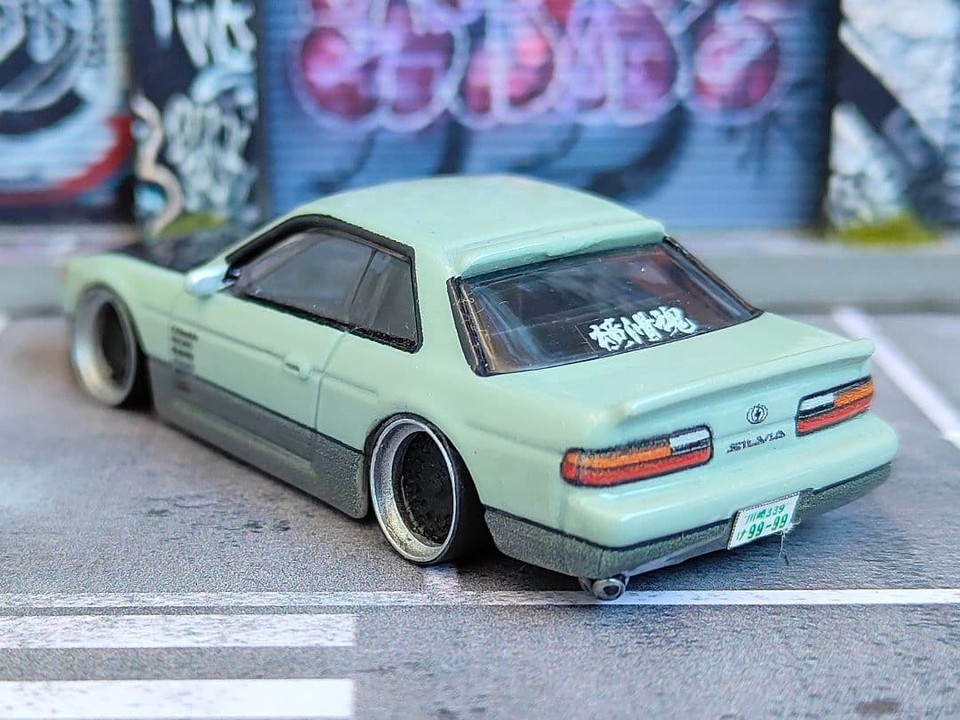 Hot Wheels Nissan Silvia S13 Two Tone Custom Step Rims Used | eBay