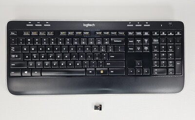 Logitech K520 820-002864 Wireless Desktop Keyboard With USB *TESTED* | eBay