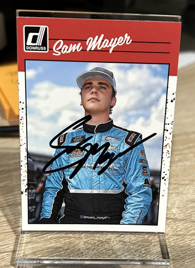 Signed 2023 Donruss Racing Nascar RETRO Card SAM MAYER - Autographed | eBay