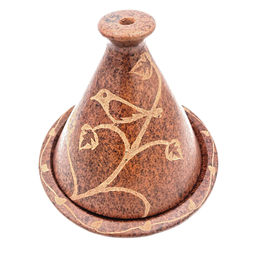 Moroccan Cooking Tagine Pot Tangia Etched Bird Terra Cotta Glazed | eBay
