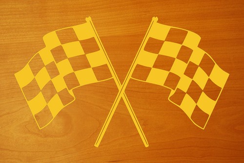 Checkered Flags Vinyl Sticker | Racing Motocross BMX Team Garage | Die ...