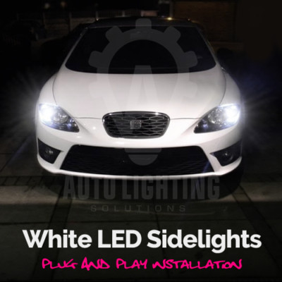 For Seat Leon MK1 MK2 FR 1999-2012 White LED Side Light sidelights ...