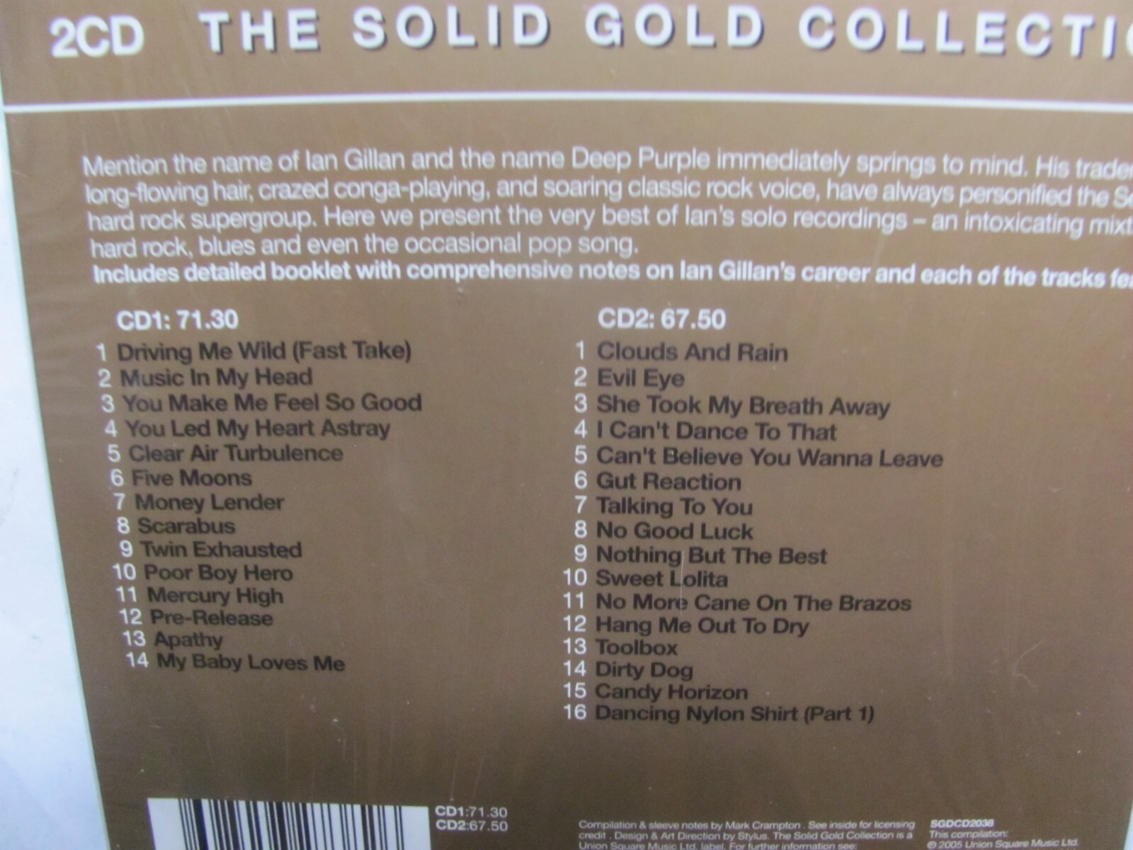 Ian Gillan - The Solid Gold Collection CD Box Set 2 CD SET NEW | eBay UK