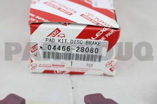 0446628080 Genuine Toyota PAD KIT, DISC BRAKE, REAR 04466-28080 | eBay