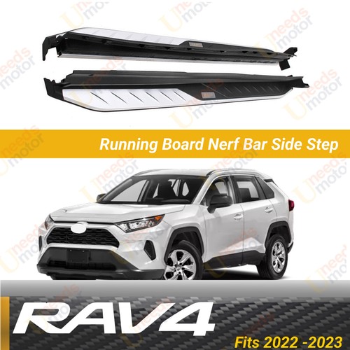 Fits 2019-2024 Toyota RAV4 a Set Door Step Running Boards Side Step ...