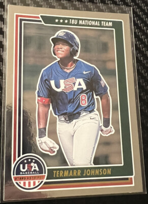 TERMARR JOHNSON 2022 Panini STARS & STRIPES USA 1st Baseball Card ...