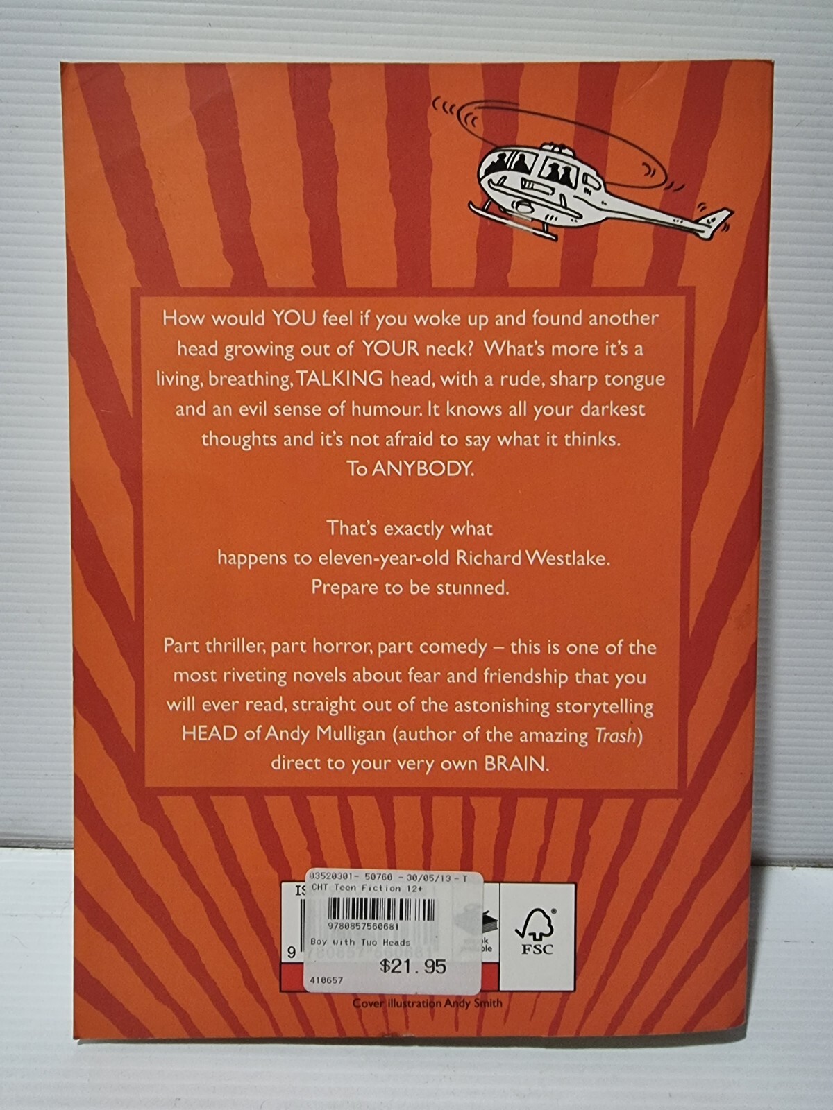 The Boy with Two Heads by Andy Mulligan (Paperback, 2013) | eBay Australia