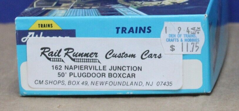 Athearn Rail Runner 162 HO 50' PD Box Car Napierville Junction kit NJ ...