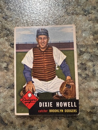 1953 TOPPS BASEBALL HIGH #255 DIXIE HOWELL BROOKLYN!! EX/EX+ ...