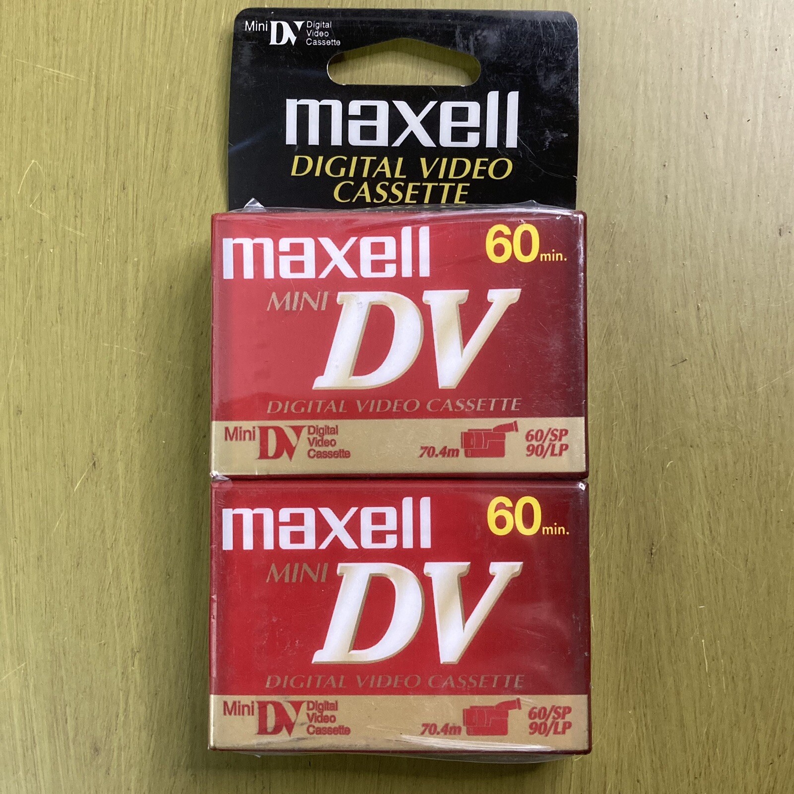 Two Maxell Mini DV Digital Video Cassette Tapes 60 minutes each new ...