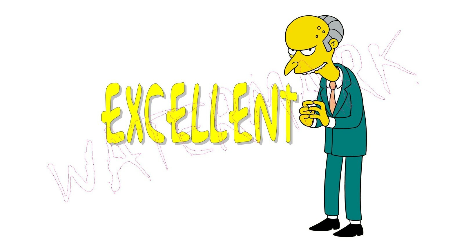 Men's TShirt: The Simpsons: Mr. Burns Excellent Springfield Parody | eBay