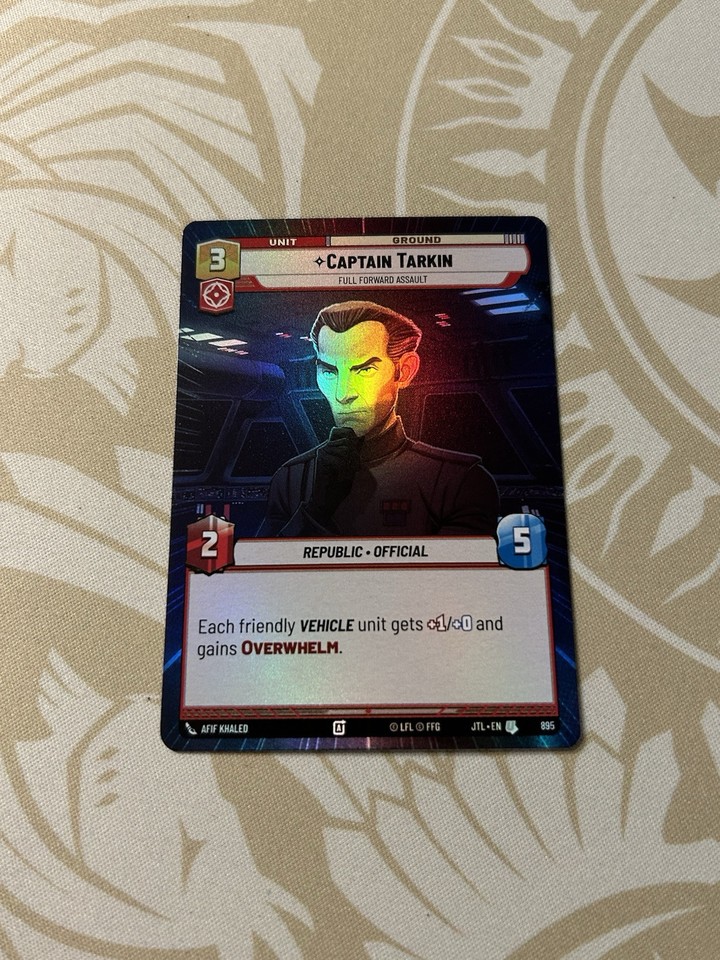 Captain Tarkin 895 Hyperspace Foil Jump To Lightspeed JTL Star Wars ...