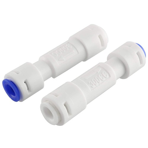 2PCS 1/4" 300CC Flow Restrictor with Quick Connect for RO Reverse ...