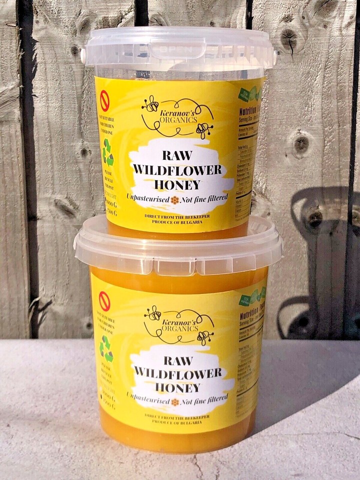 *BUY 3,GET 1 FREE* RAW WILDFLOWER HONEY 100% ORGANIC 1KG (HARVEST 2025 ...