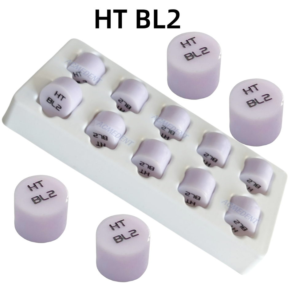 Dental HT BL2 CAD Glass Ceramic Press Ingots Lithium CAM Disilicate ...