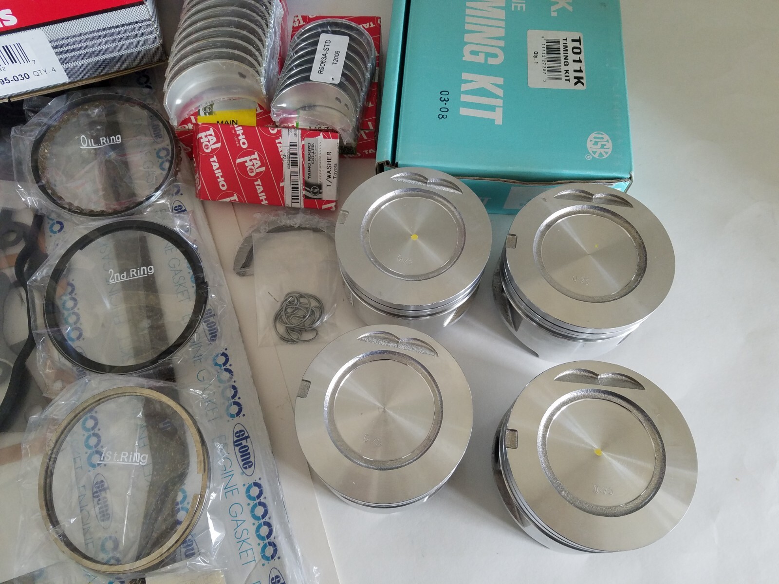Toyota 22R, 22RE, 22REC Engine Rebuild Kit 85-95 Pistons,Rings, Gasket ...