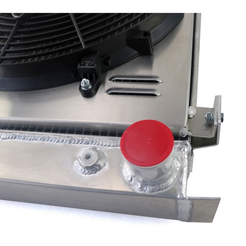 3ROW Aluminum Radiator+Shroud Fan Fit 1932-34 FORD Chopped Shells w ...