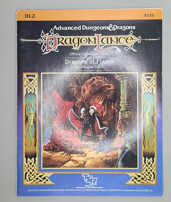 DragonLance Dragons of Flame 1984 AD&D TSR RPG Module DL2 #9132 | eBay