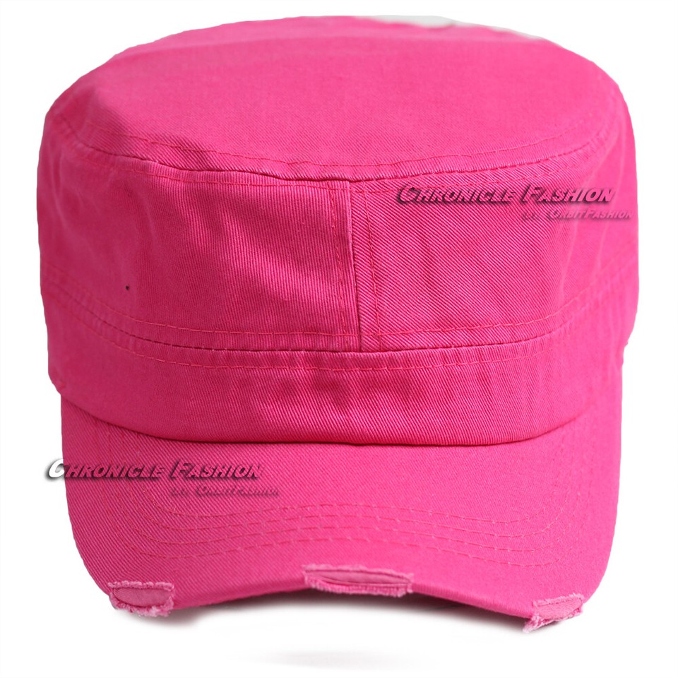 Cadet Hat Army Castro Cap Adjustable Baseball Distressed Plain Solid ...