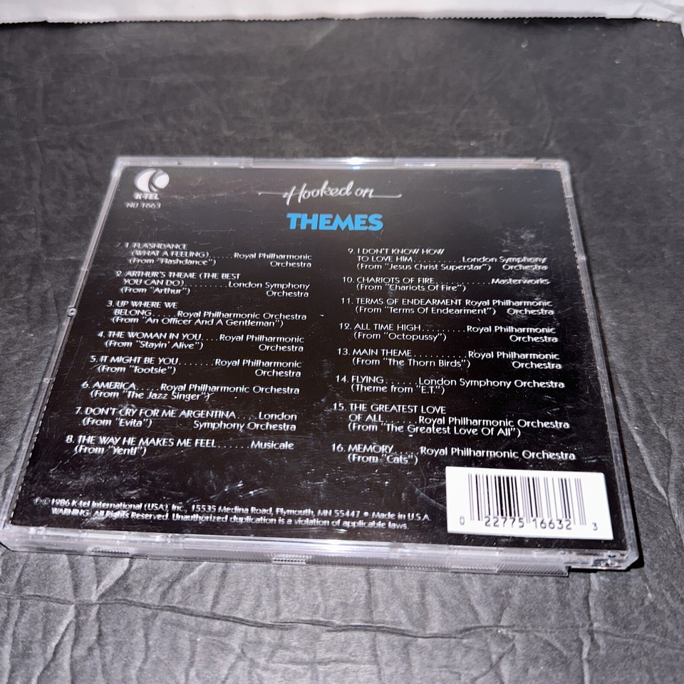 Hooked on Themes by Various Artists (CD, 1988, K-Tel Distribution ...