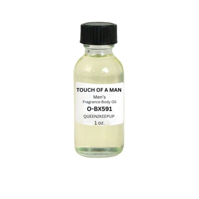 Touch Of A Man (Men) Body Oil 1 oz Fragrance All Natural Scent | eBay