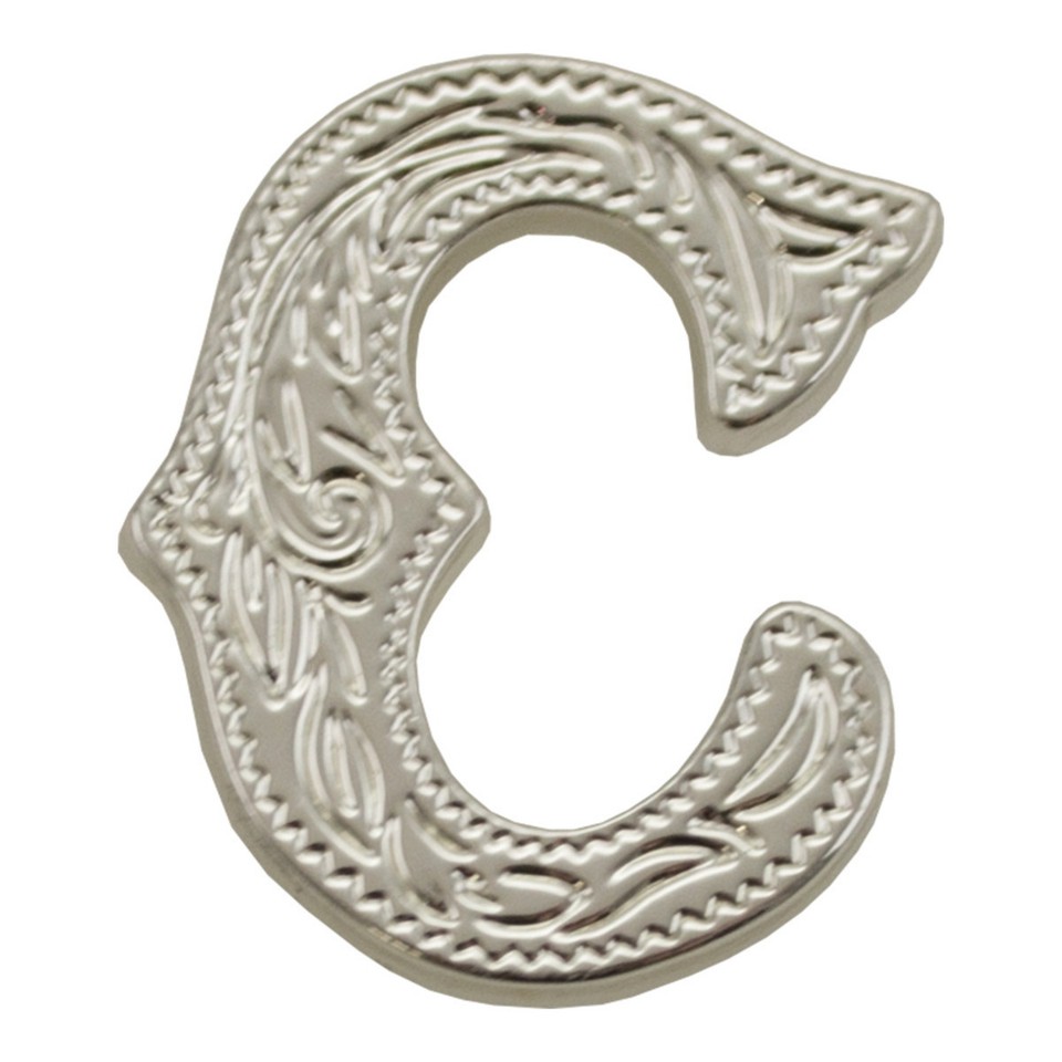 Springfield Leather Company 3/4" Sterling Silver Alphabet Letter Concho ...