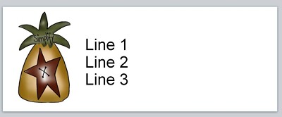 Personalized Address Labels Country Colonial Pineapple (P 667) | eBay