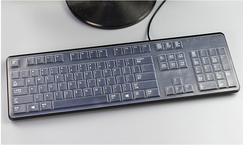 Clear Silicone Keyboard cover protectors For DELL KB212-B KB4021 SK8120 ...