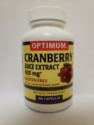 OPTIMUM Cranberry Juice Extract 425 mg 100 Capsules | eBay