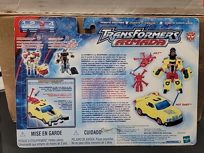 Transformers 2002 Armada Powerlinx Hot Shot Mini-Con Jolt Card Back ...
