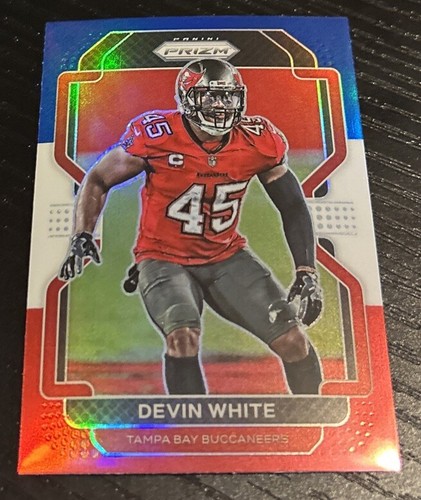 2021 Panini Prizm Devin White Red White & Blue Prizm | eBay