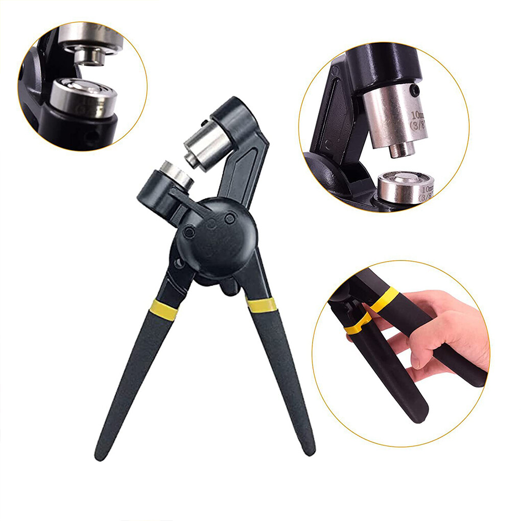 Grommet Tool Kit Manual Grommet Press Machine with 500pc Grommets ...