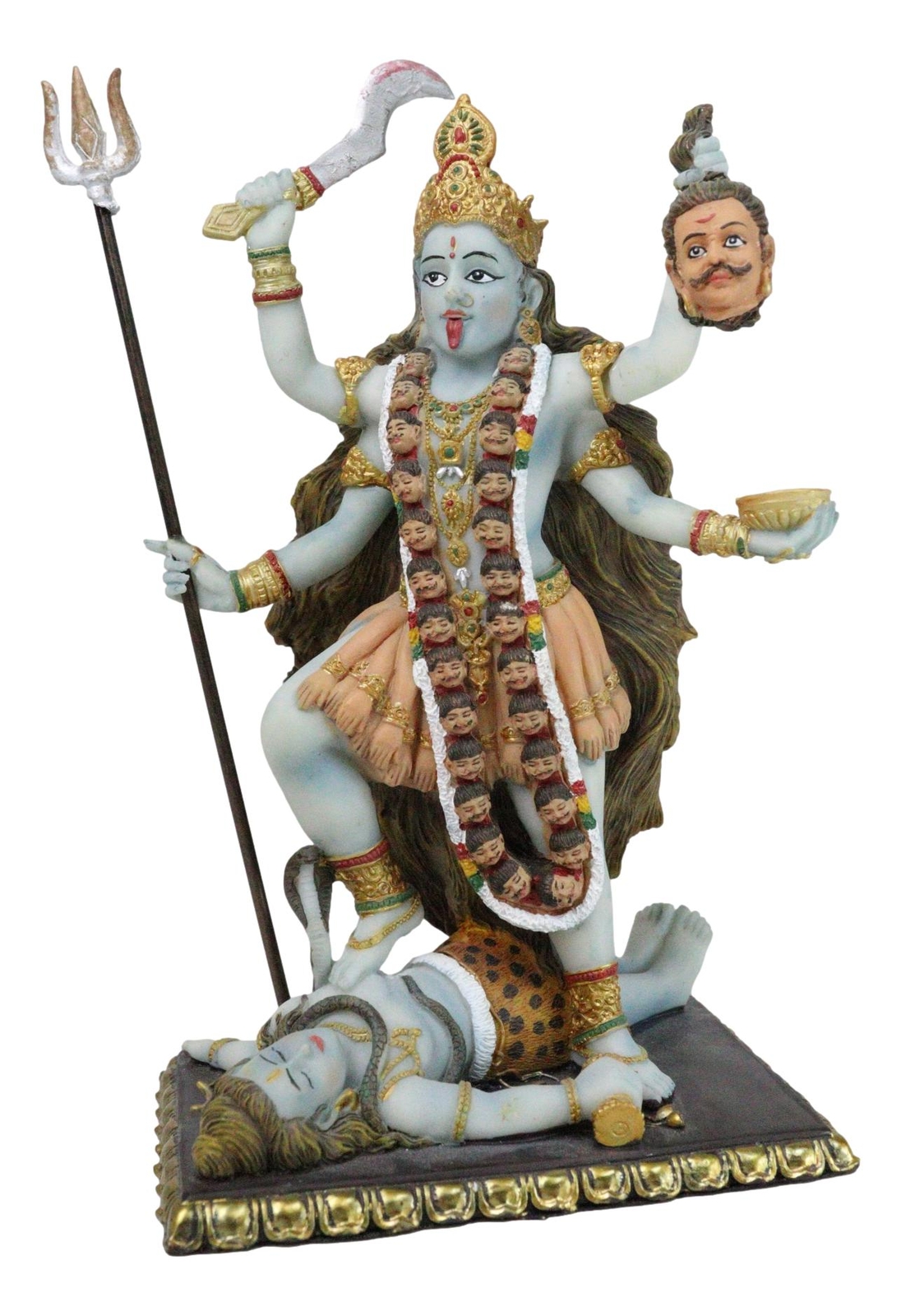Ebros Gift Mahavidya Devi Kali Holding Severed Head Of The Ego Figurine ...