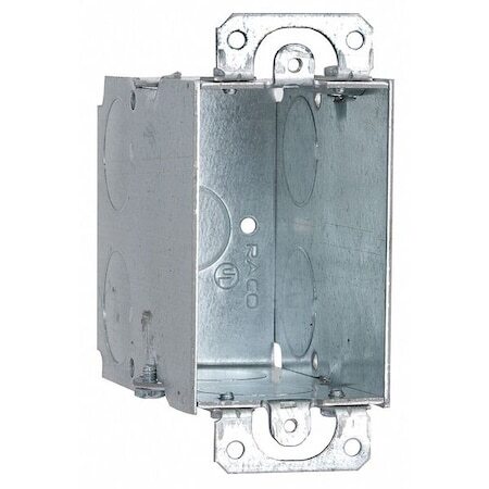 Raco 591 Electrical Box, 18 Cu In, Switch Box Type, 1 Gang, Steel | eBay
