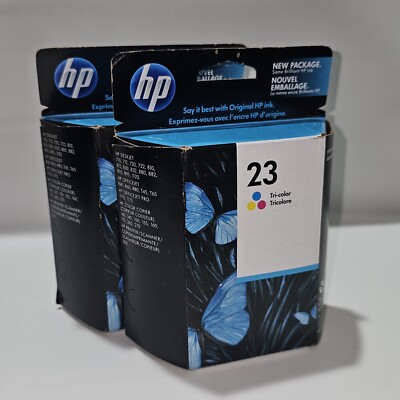 HP 23 Tri-Color Ink Cartridge Sealed Box DeskJet Expired 2011 New ...