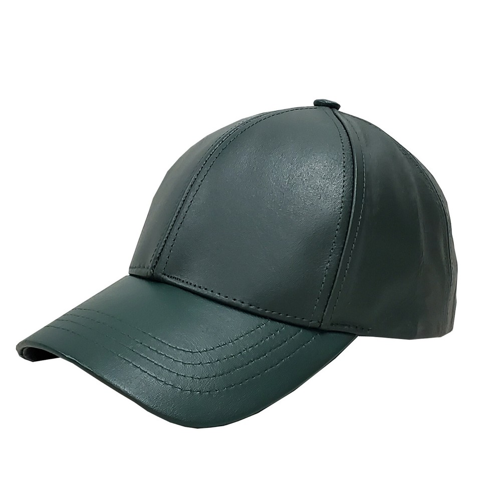 Emstate Mens Womens Genuine Cowhide Leather Baseball Cap Many Colors ...