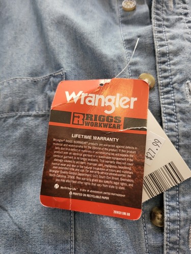Wrangler Men's Shirt Riggs Workwear Short Sleeve, 2-Pocket Room to Move ...