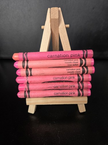 Vintage Carnation Pink Crayola Crayons Lot Of 6 | eBay